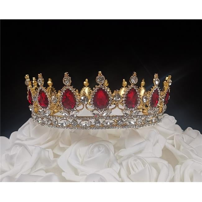 7.1 oz Red Queen Crown Cake Topper - Walmart.com