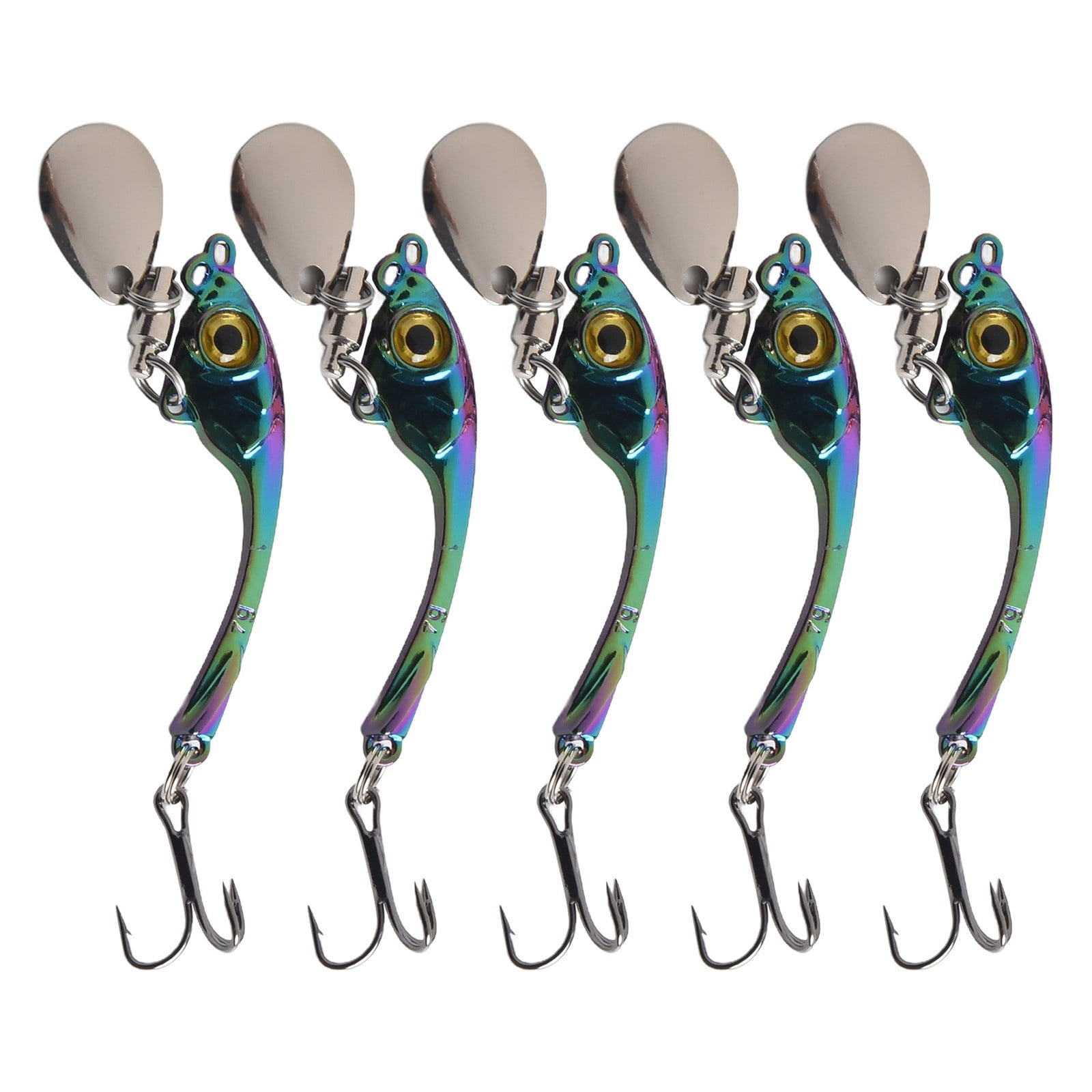 7/10/15G Metal Spinner Lure Vib Tail Long Cast Bait Spoon for Bass ...