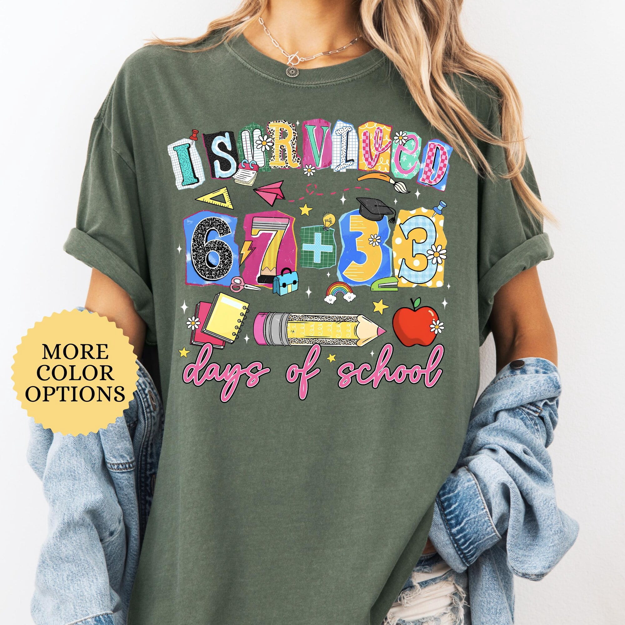 7 100 Days Of School Shirt I Survived 100 Days Of School Shirt Funny ...