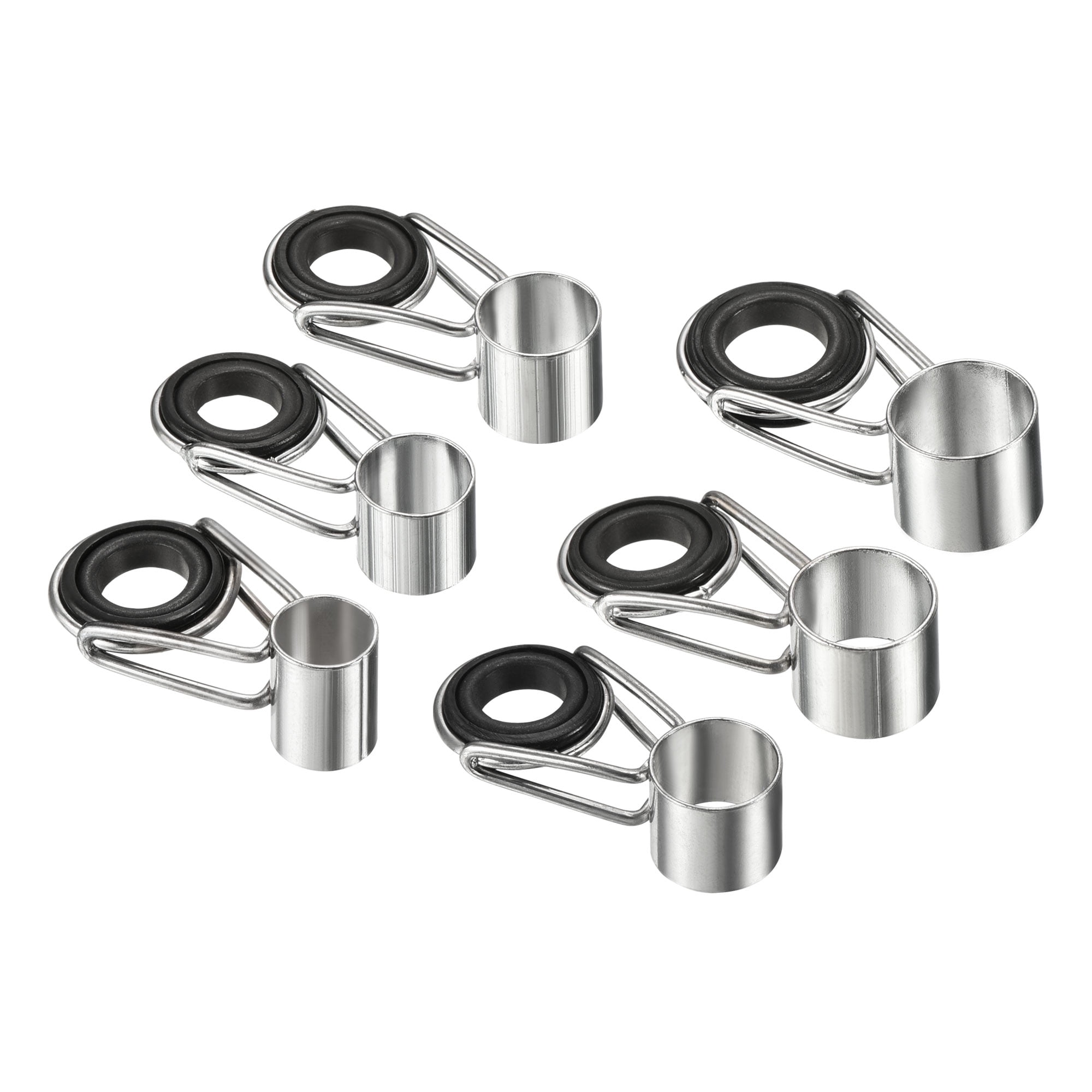 7-11.5mm Tube Dia Iron Fishing Rod Guide Repair Kit Set Line Ring, 30 ...