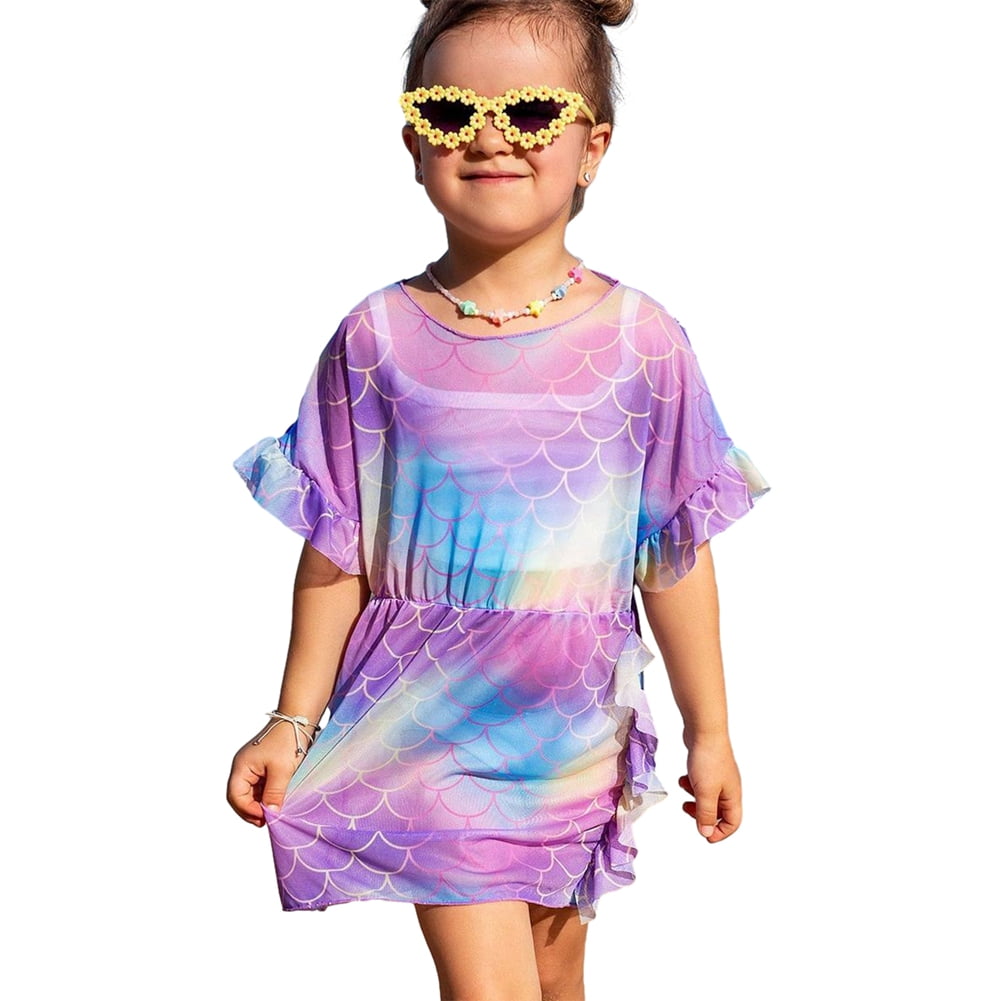 7-11T Girls Summer Swimsuits Cover-ups, Big Girl Beach Bikini Coverup ...