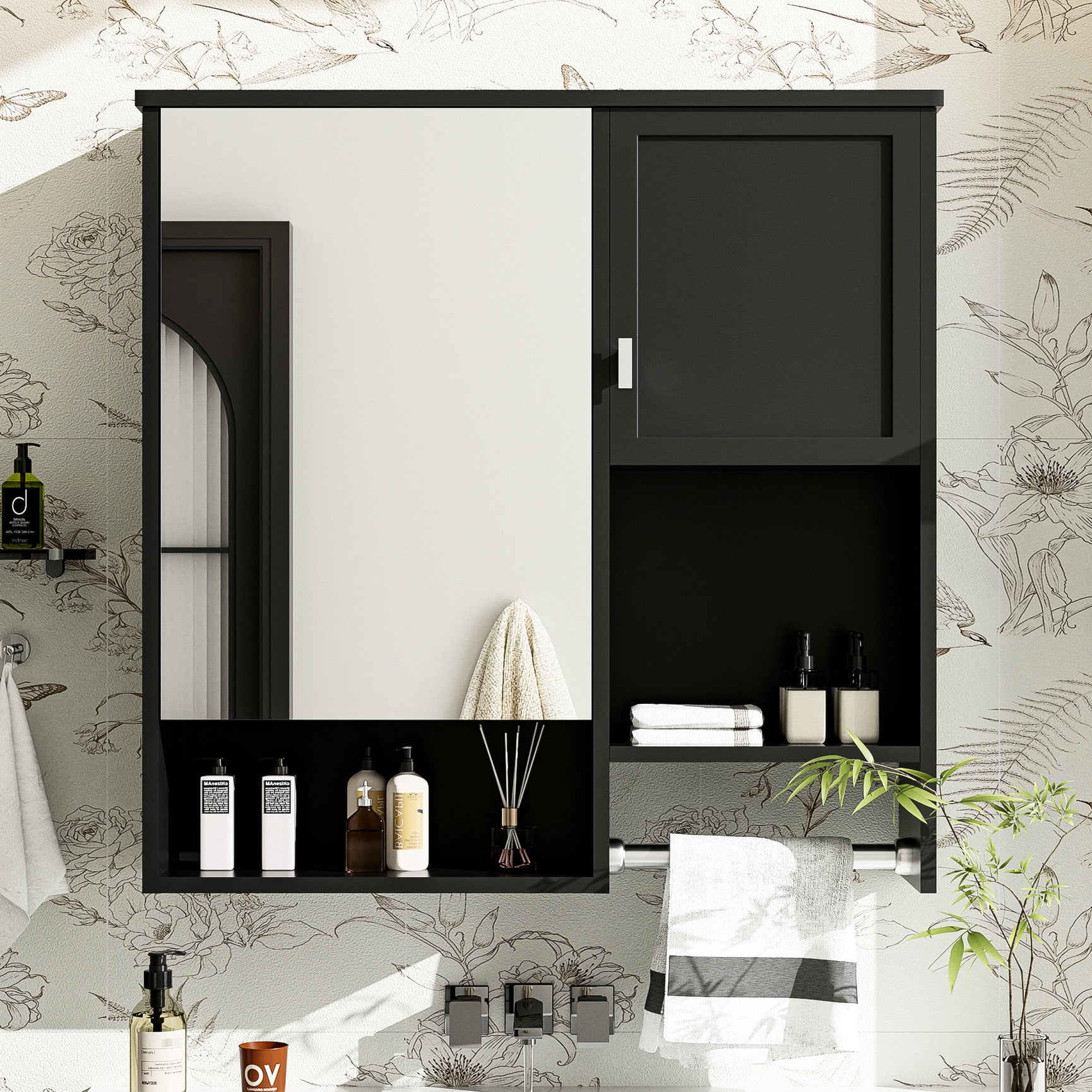 7.12in Width, Painted MDF - Hidden Shelves for Privacy - Used in ...