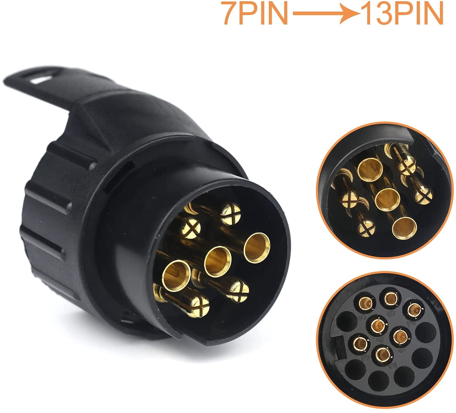 7/13 Trailer Plug Adapter 7 To 13 Pin Connector 7 Pole To 13 Pin For ...