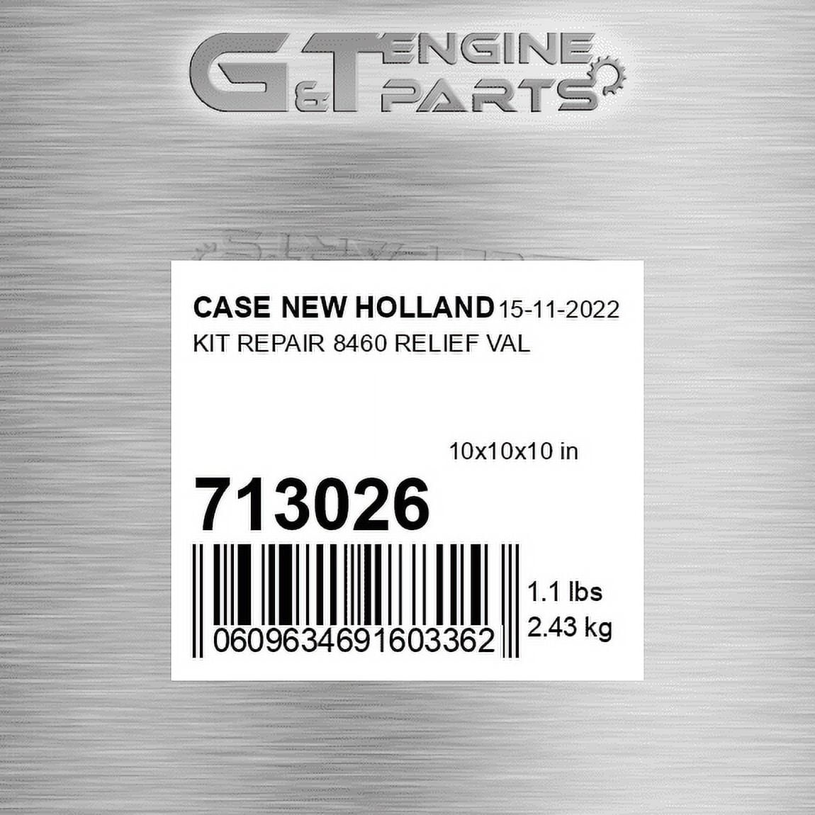 7.13026 KIT REPAIR 8460 RELIEF VAL fits CASE NEW HOLLAND (New OEM ...