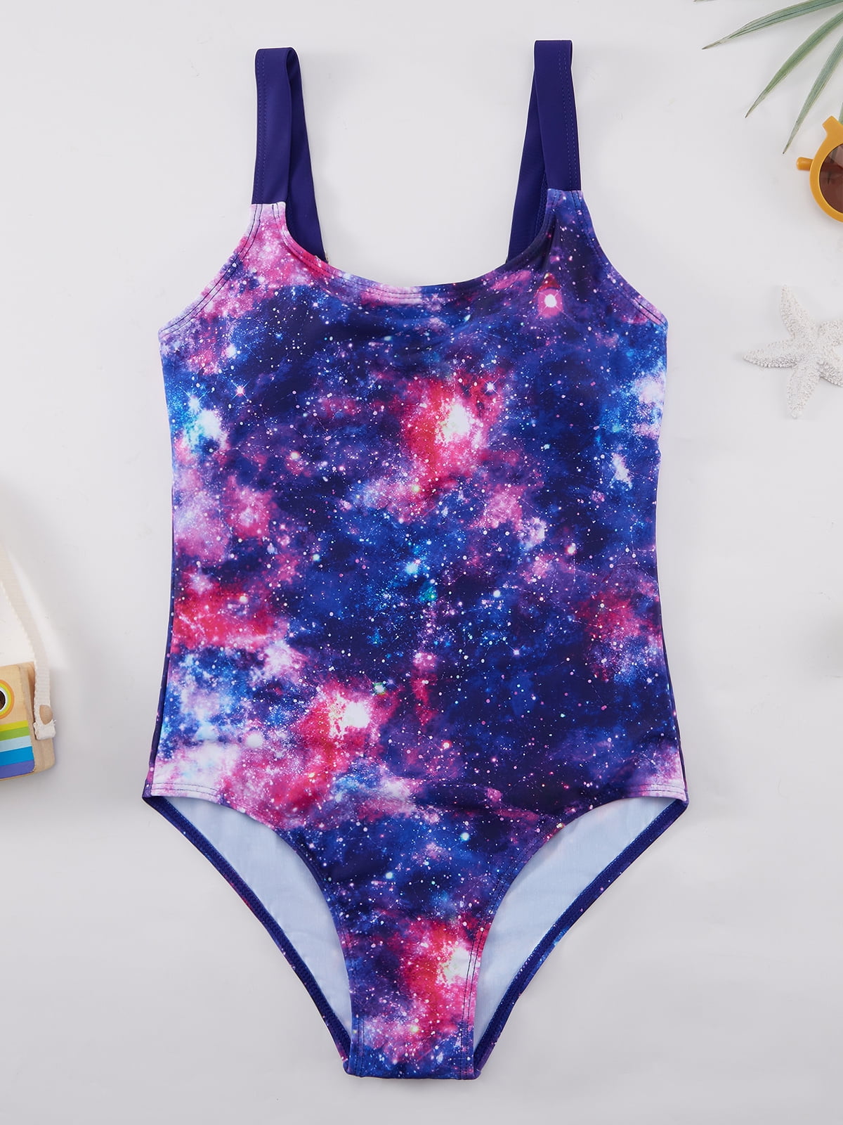 7-13T Girls One Piece Swimsuits, Esho Big Girls Summer Tie Dye Bathing ...