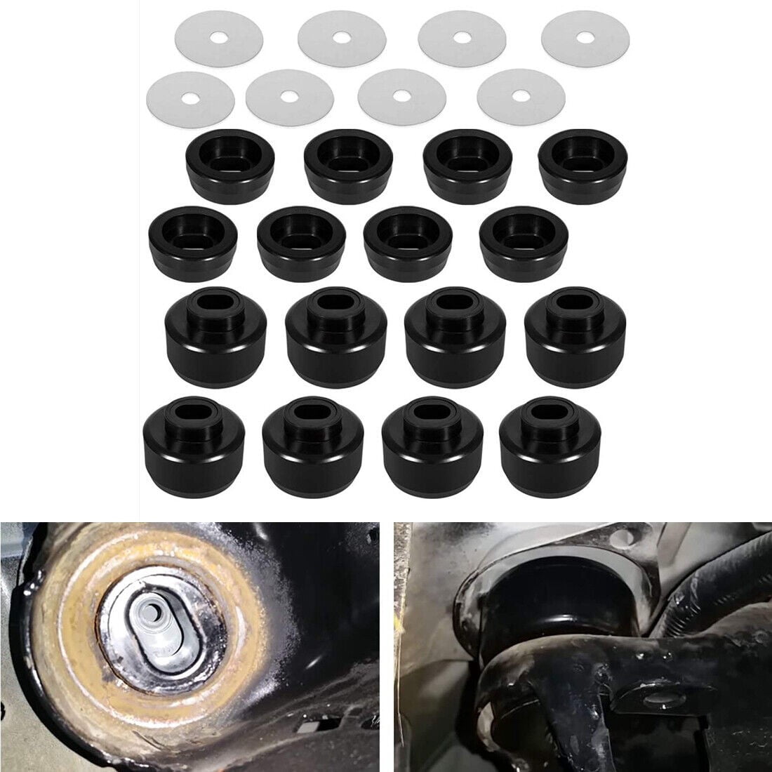 7-141 Body Cab Mount Bushing Kit for 1999-2014 Chevy Silverado + Sierra ...