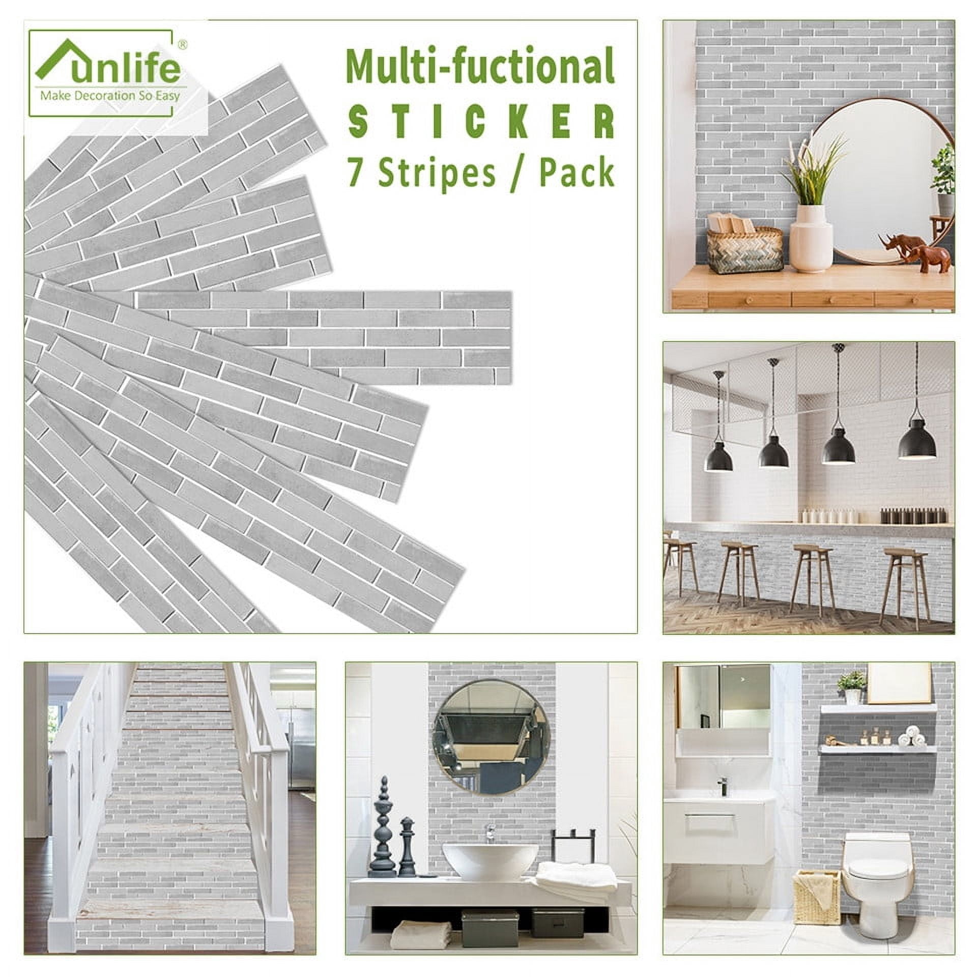 7/14pcs Terrazzo Brick Pattern Stairs Sticker Self Adhesive Riser Stair ...