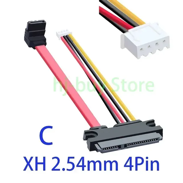 7+15 22P to SATA Hard Disk Drive IDE EH FDD XH2.54 PH2.0 2Pin 4pin PC Power Data Cable 2in1 For ...