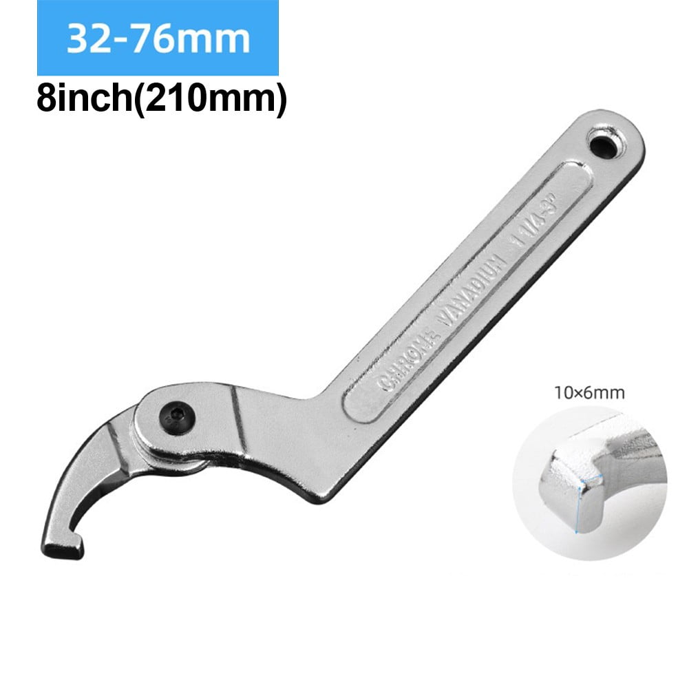 7-15inch Wrench Adjustable Hook Spanner Screw Nuts Driver Automobile ...