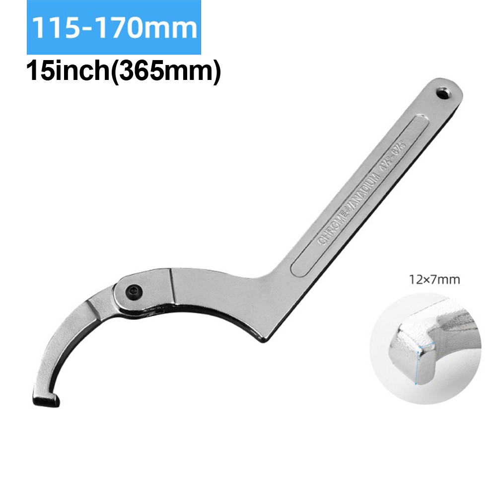 7-15inch Wrench Adjustable Hook Spanner Screw Nuts Driver Automobile Repair Tool - Walmart.com