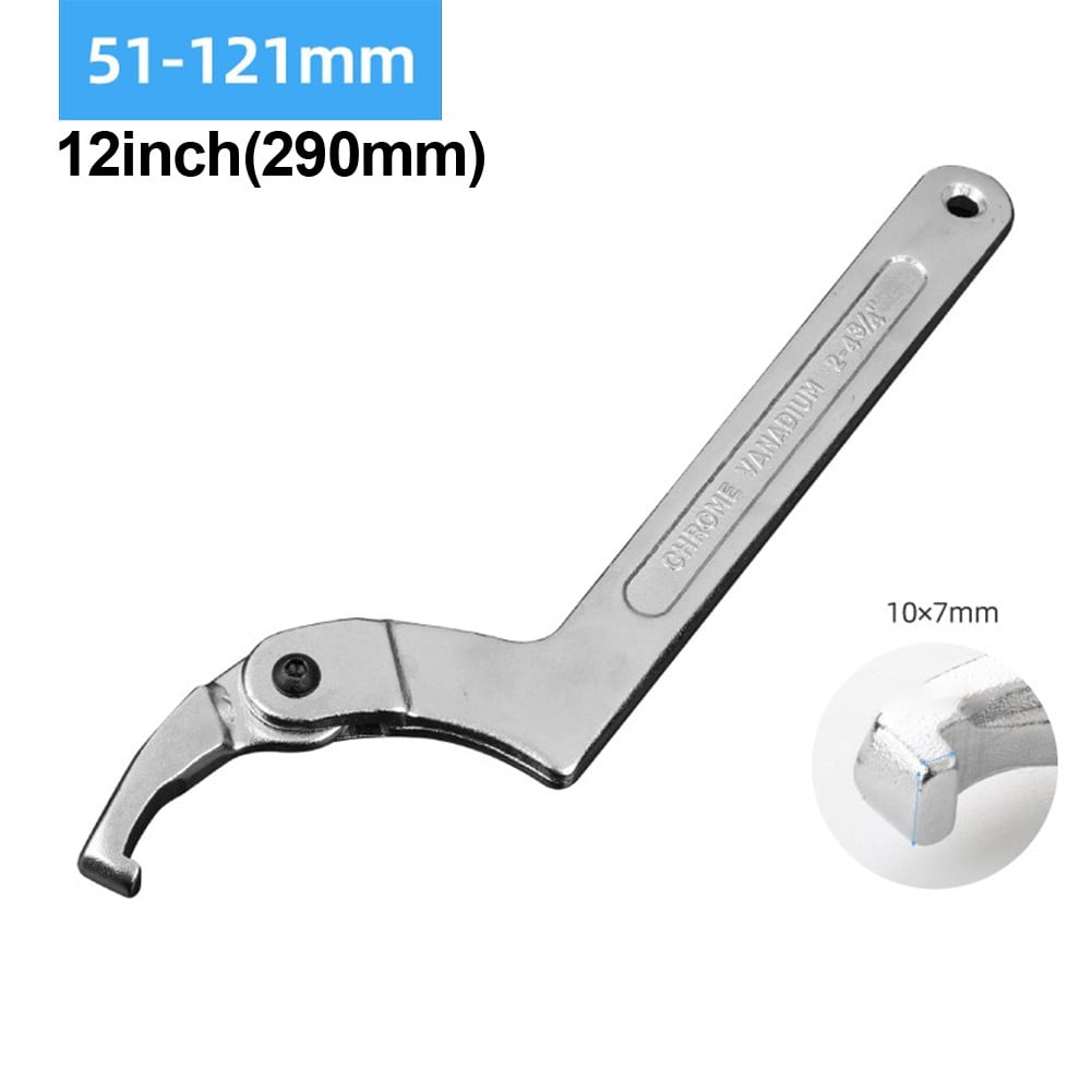 7-15inch Wrench Adjustable Hook Spanner Screw Nuts Driver Automobile ...