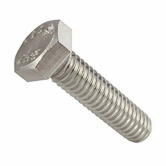 7/16-14 x 1" Hex Head Cap Bolts, Stainless Steel 18-8, Full Thread ...