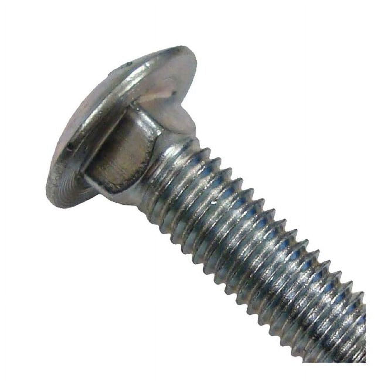 7/16"-14 x 3" Zinc Plated Grade 2 / A307 Steel Coarse Thread Carriage ...