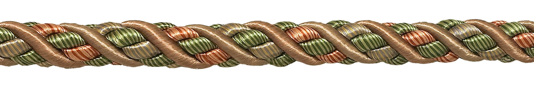 7/16" (1cm) Large Decorative 6-ply Rope Cord Trim # 716BNL,, Olive ...