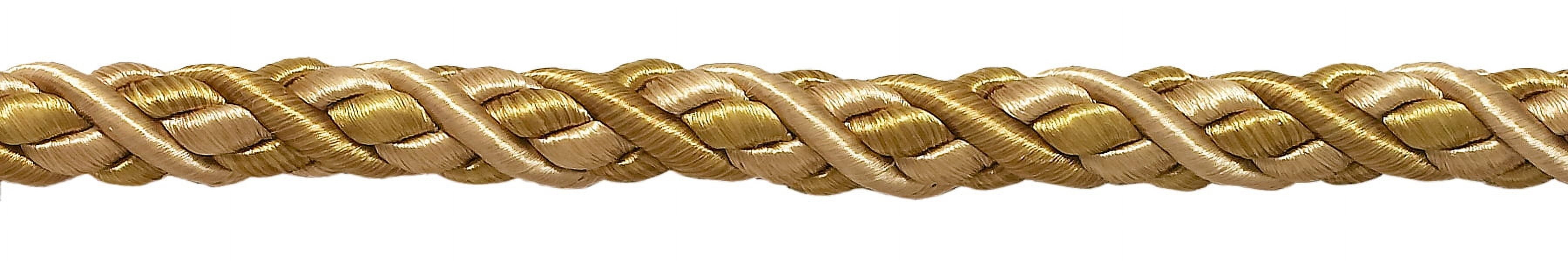 7/16" (1cm) Large Decorative 6-ply Rope Cord Trim # 716BNL,, Tan Beige ...