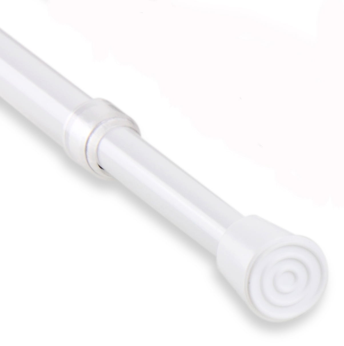 7/16" Round Spring Tension Curtain Rod, White, 18-28" - Walmart.com