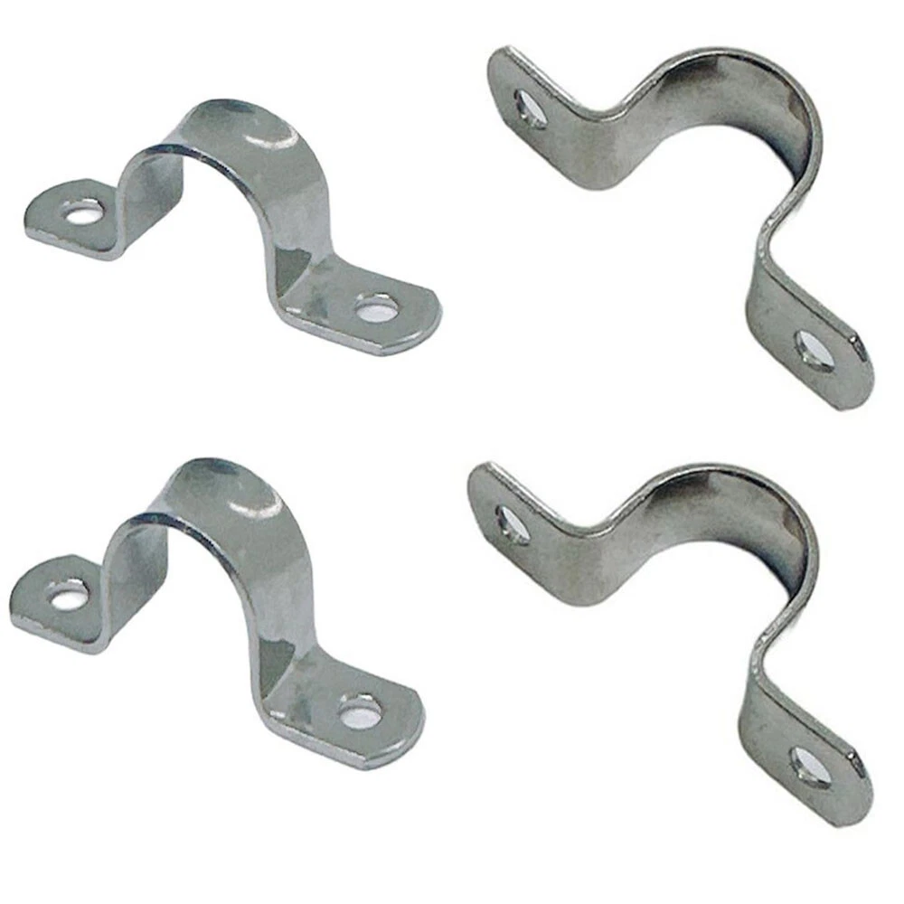 7/16" Stainless Steel 316 Pad Eye Tie Down Kayak Deck Loops 2 Hole Eye ...