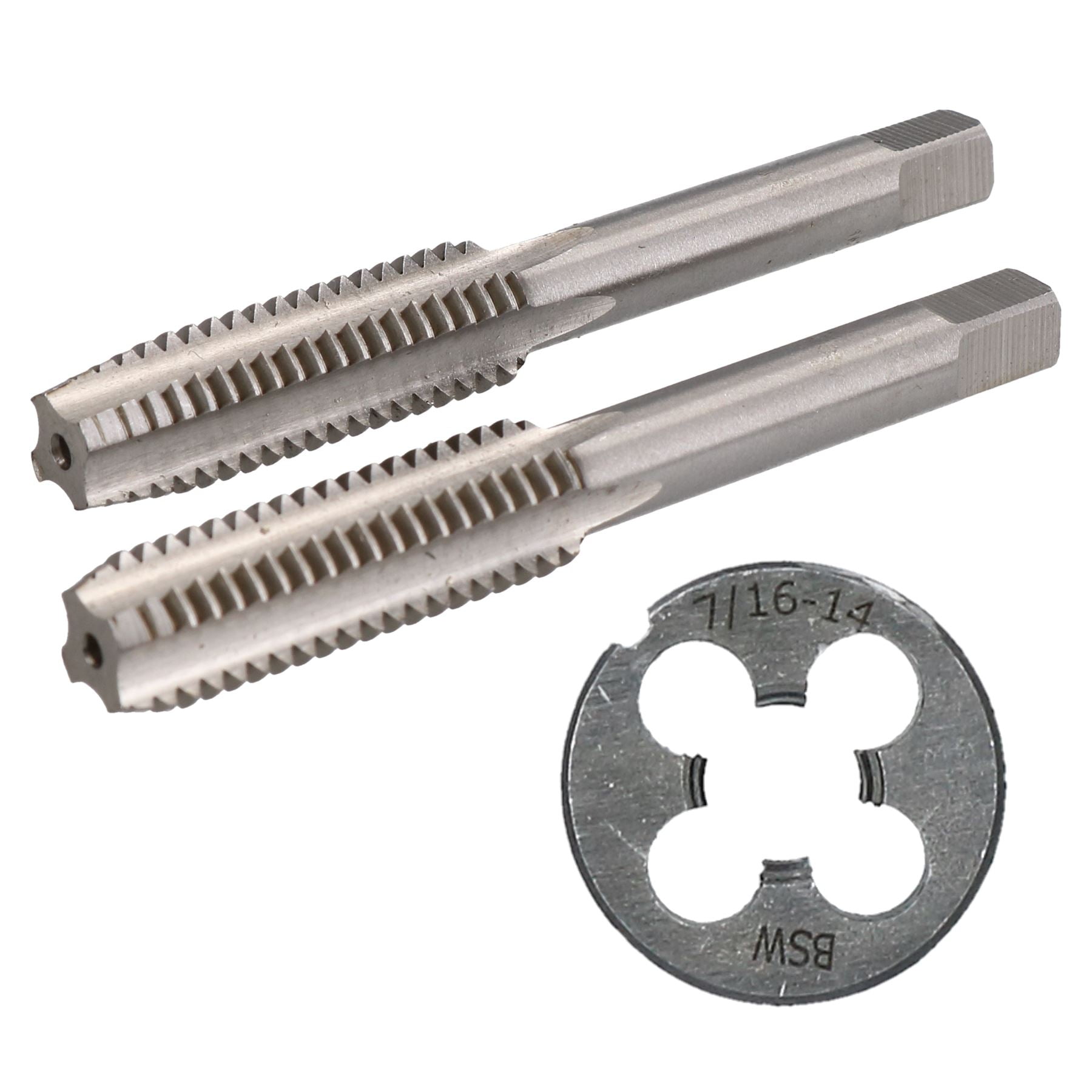7/16" x 14 BSW Whitworth Tap & Die Set Taper Plug & Die Tungsten Steel ...