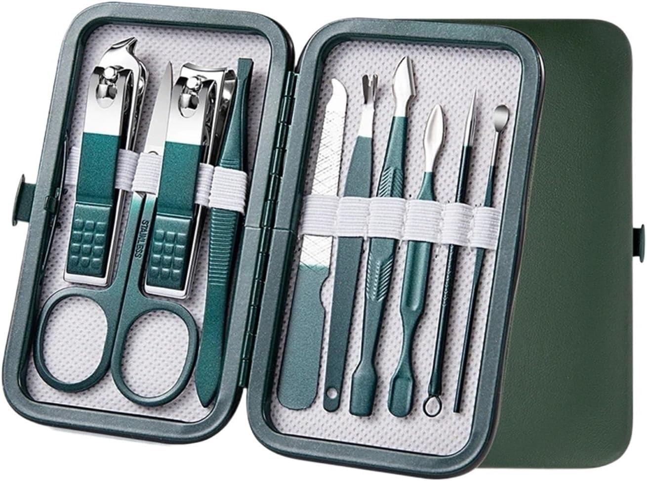 7-18 Pcs Manicure Set Nail Clippers Kit Professional Stainless Steel ...