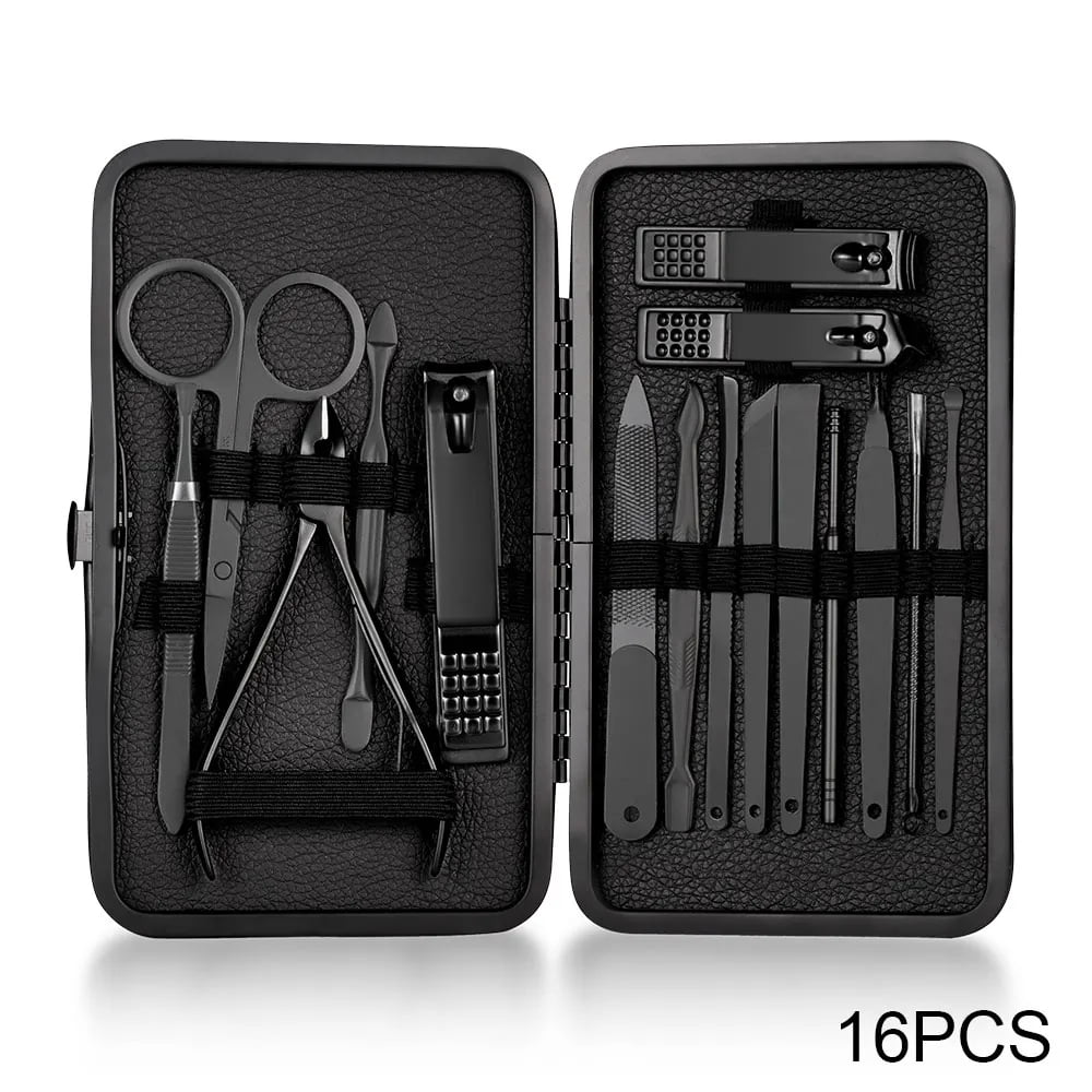 7-18pcs Manicure Tool Set Stainless Steel Cuticle Nipper Cutter Kit ...