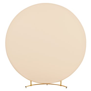 BalsaCircle 7 ft Brown Fitted Matte Spandex Round Top Wedding Arch ...