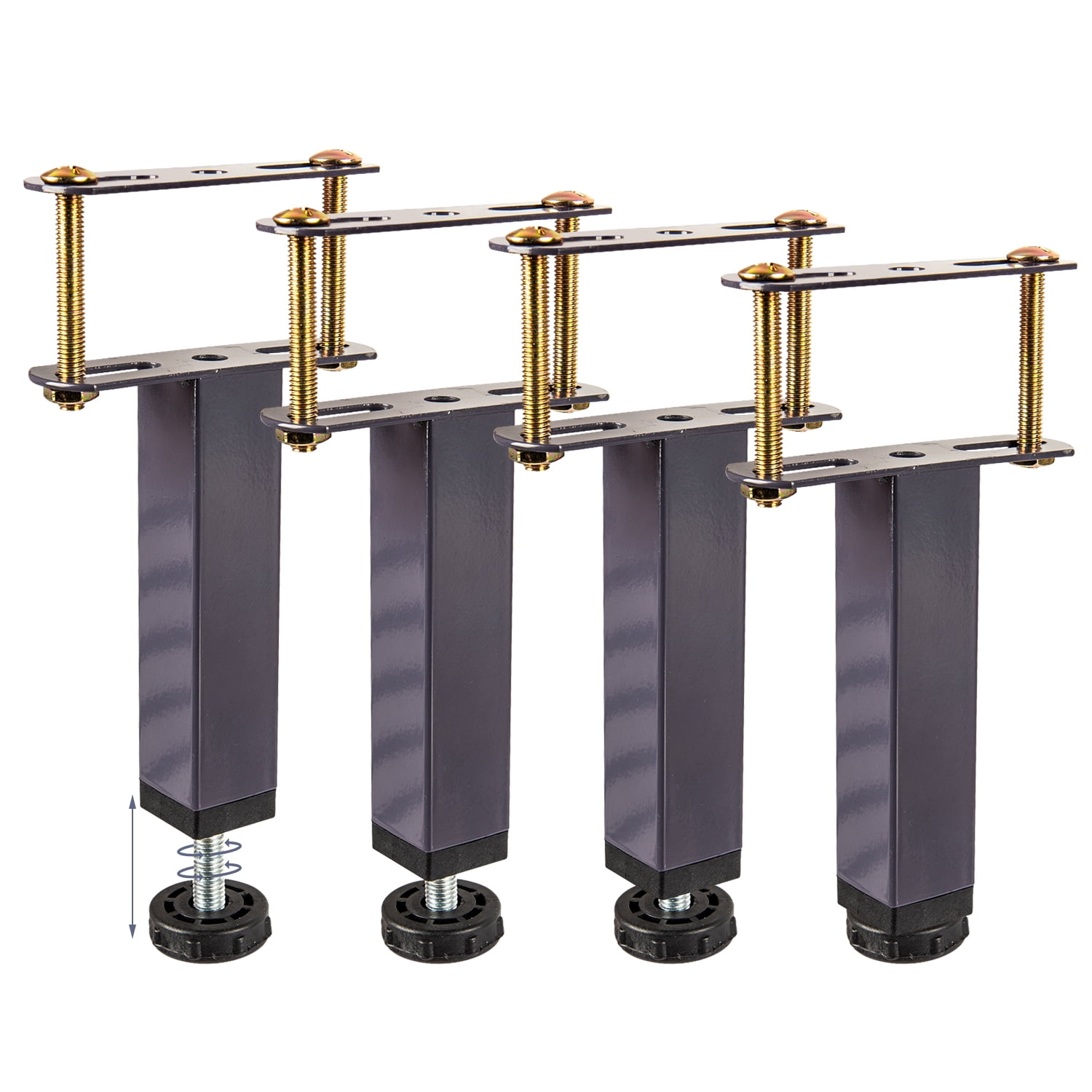 7.2 Inch / 18cm Adjustable Metal Bed Frame Support Legs (Adjustable ...