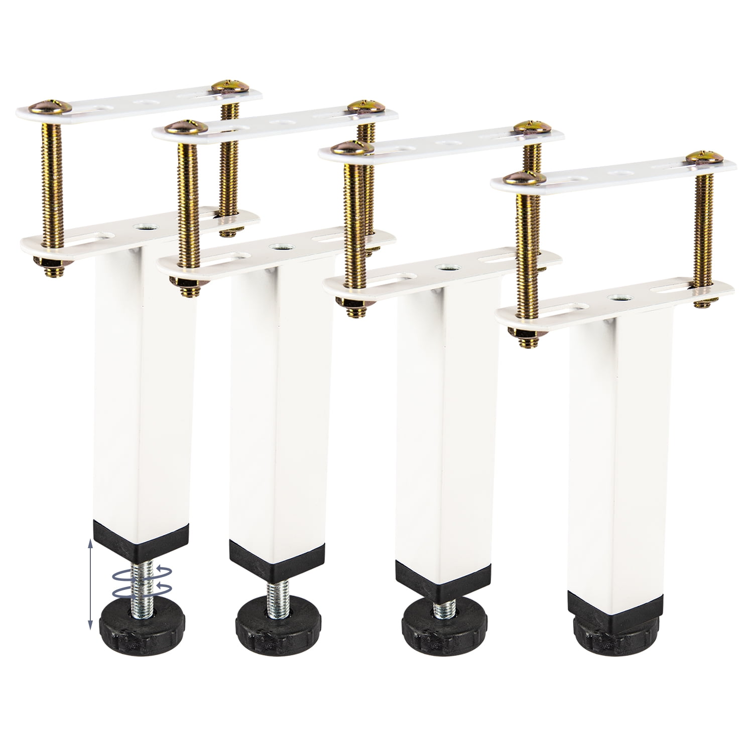 7.2 Inch / 18cm Adjustable Metal Bed Frame Support Legs (Adjustable ...