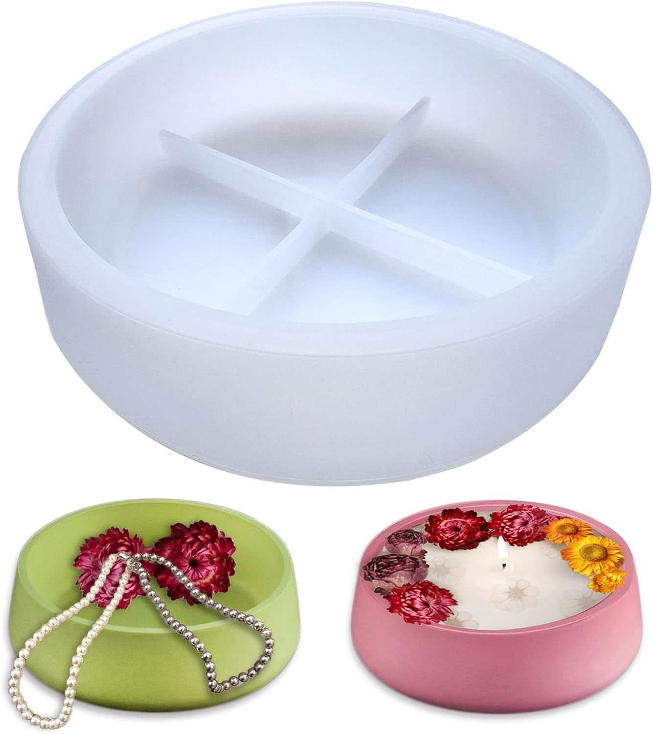 7.2'' Large Bowl Resin Mold,Acxydm Large Round Bowl Silicone Mold,Big ...