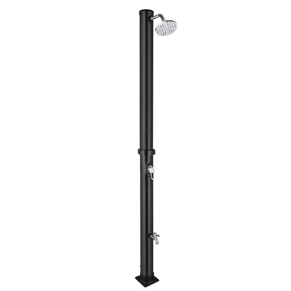 7.2 ft. 5.5 Gal. Solar Heated Shower with Shower Head and Foot Shower ...
