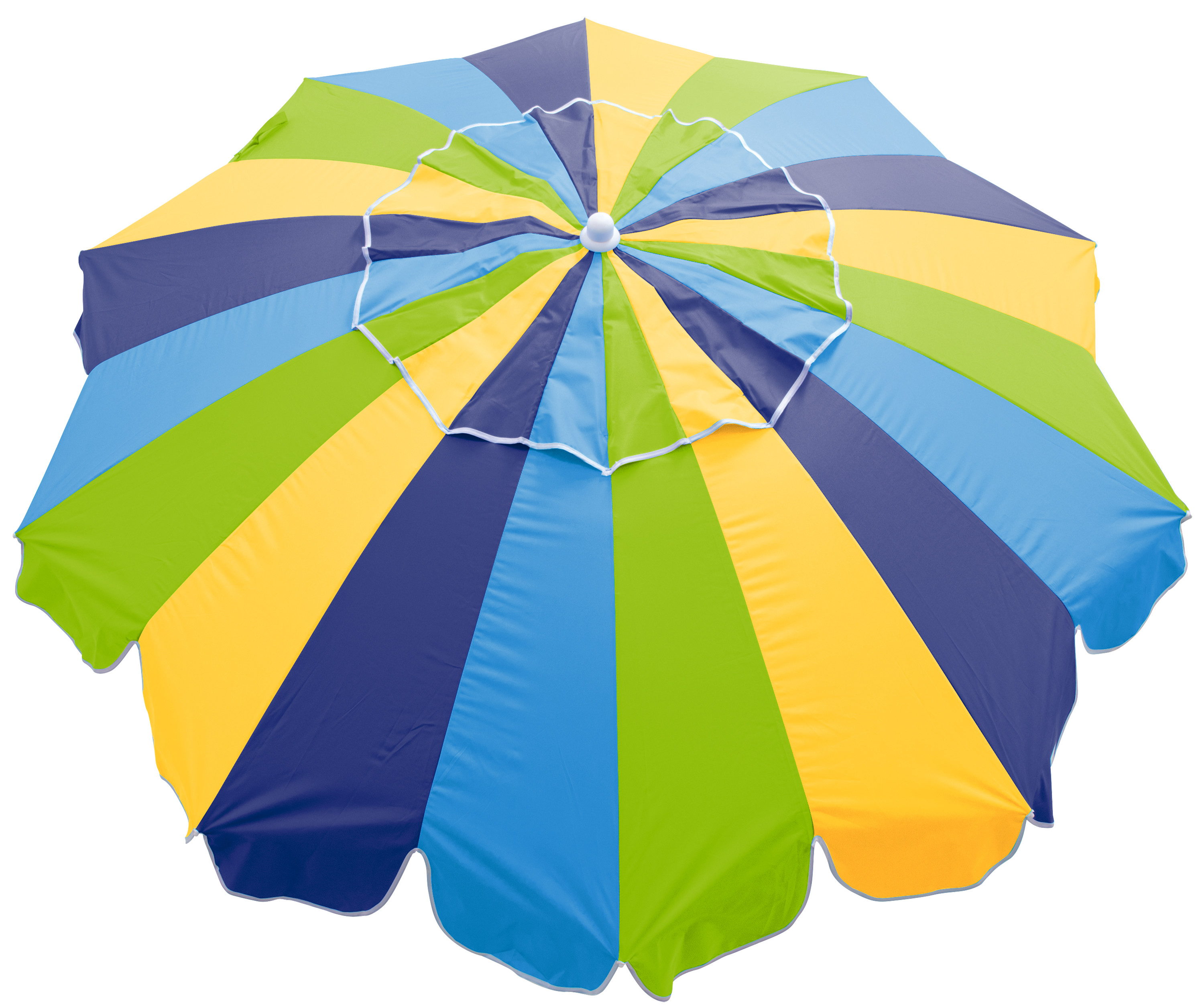 7' 20 Panel Umbrella with Integrated Sand Anchor - Walmart.com