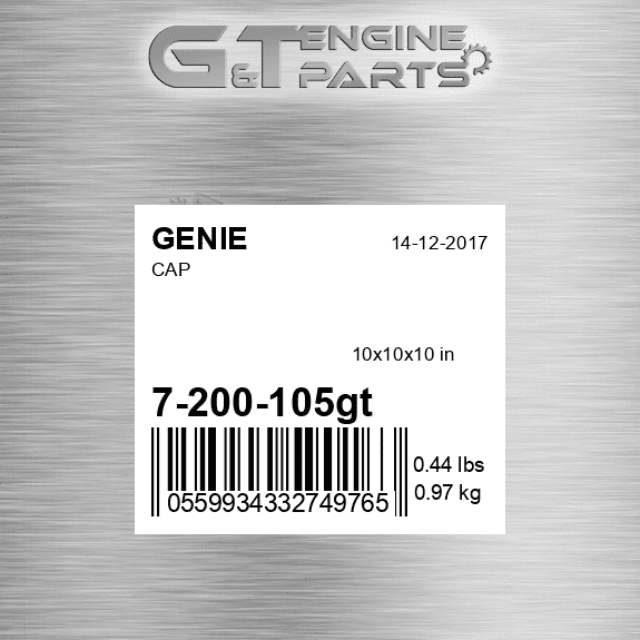 7-200-105GT CAP fits Genie (New OEM) - Walmart.com