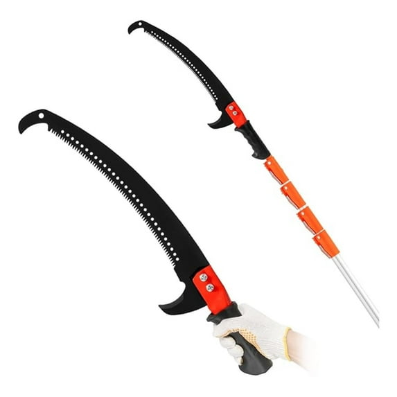 7-24FT Telescoping Pruning Pole for Tree Trimming, Aluminum Manual Pole ...