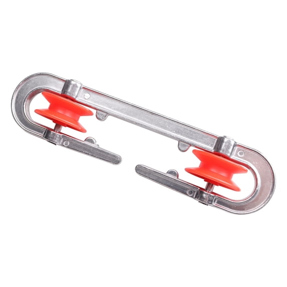 7.25 Inch Long Metal and Plastic Clothesline with Rollers and ...