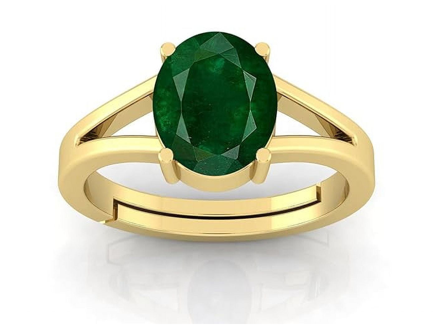 7.25 Ratti Panna Stone Original Certified Panna Stone Emerald Ring ...