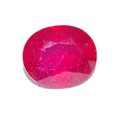 7.25 Ratti Ruby (Manikya/Manik/Maanik Stone) 100 Certified Natural Birth Stone For Astrological ...