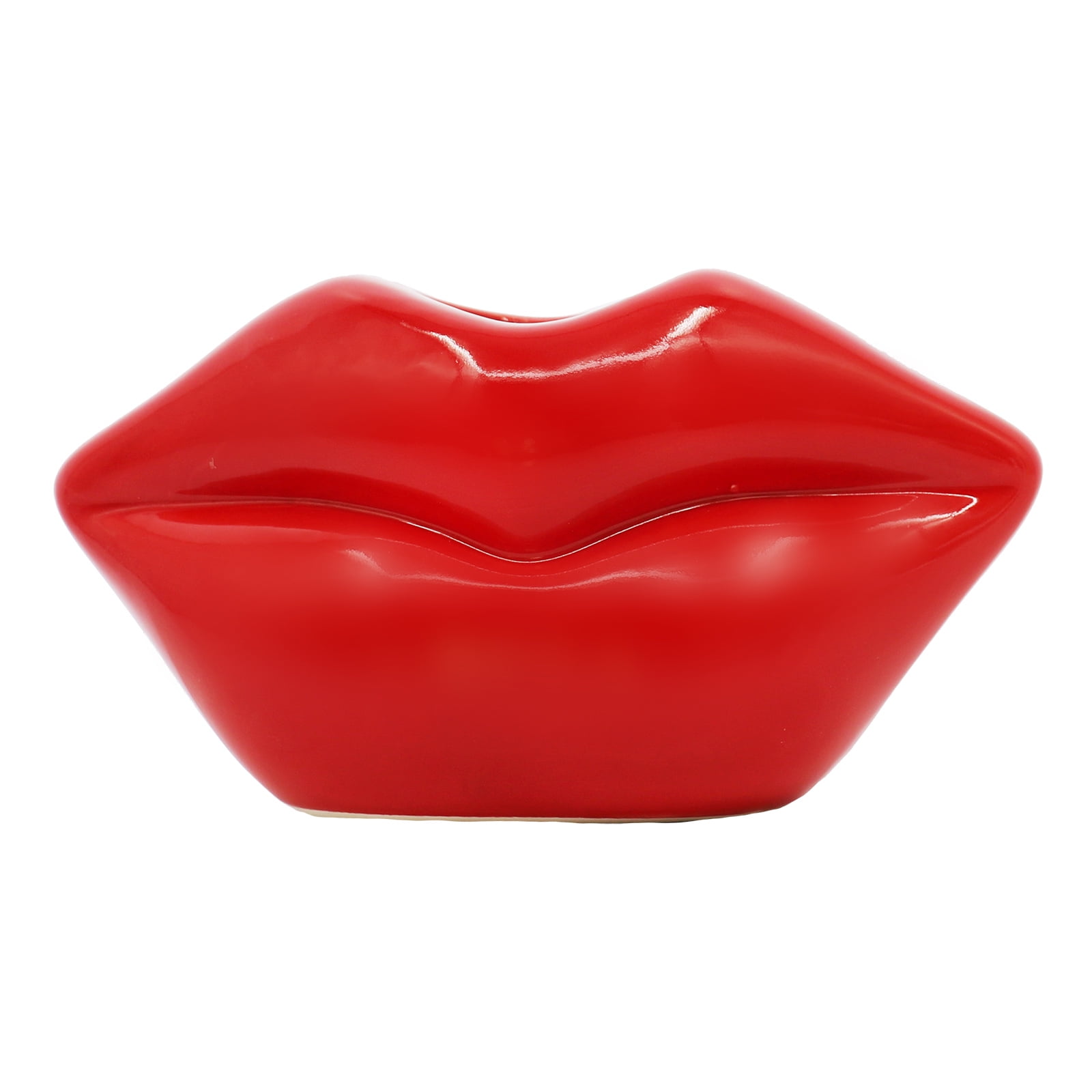 7.25" Red Lips Ceramic Tabletop Vase by Ashland® - Spring Home Decor ...
