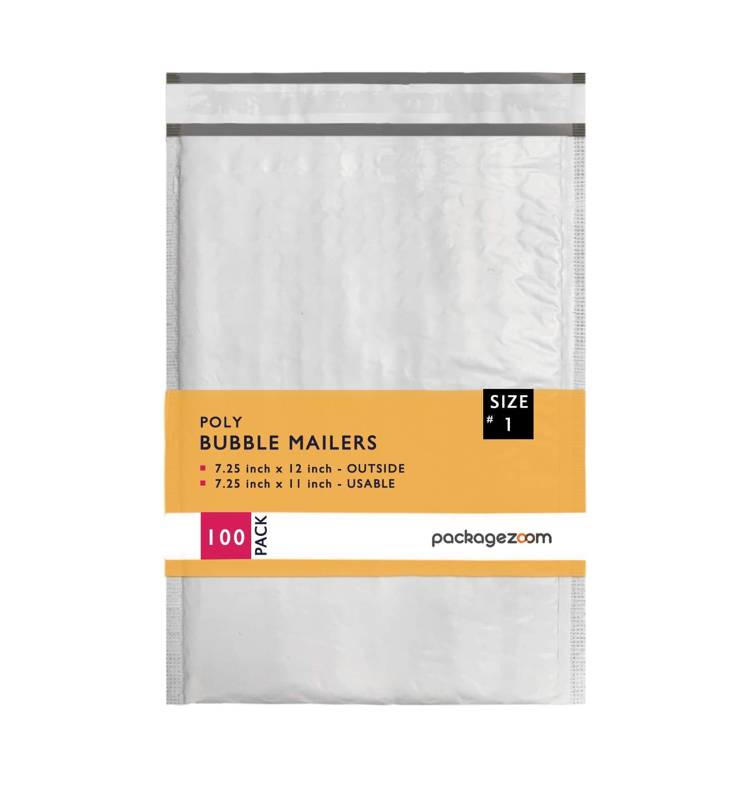 7.25x12 Inches Bubble Lined Poly Mailers Self Seal Shipping Envelopes 2 ...
