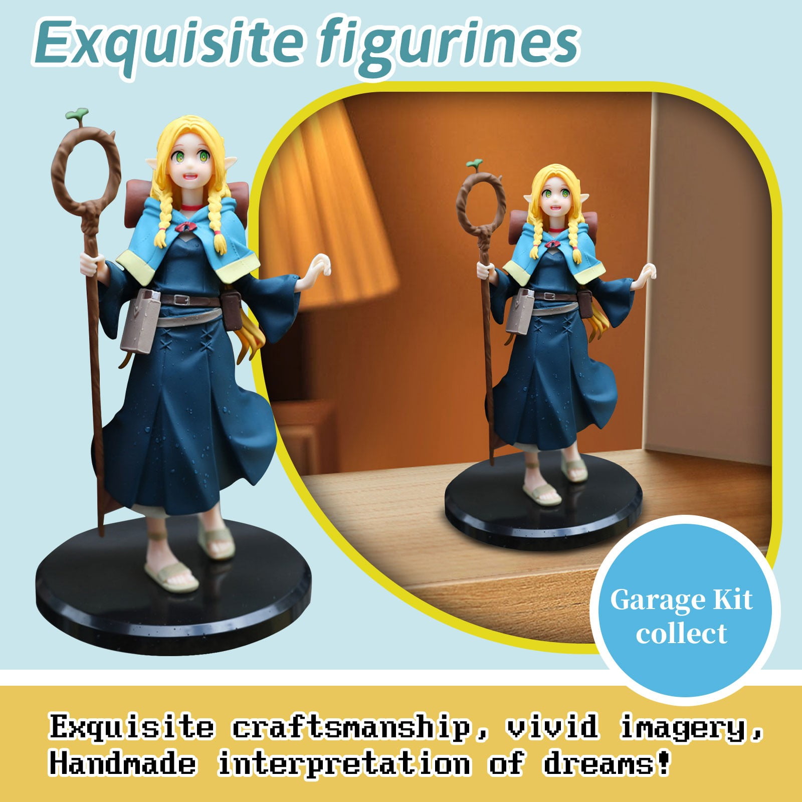 7.28" Delicious in Dungeon Marsil Figure – Hand-Painted Anime Girl ...