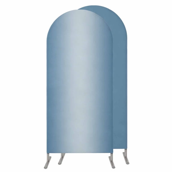 7.2FT Arch Backdrop Covers, Blue Ombre Wedding Arch Cover Stretchy ...