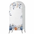 7.2FT Arch Backdrop Covers, Fall Blue Pumpkin Wedding Arch Cover ...