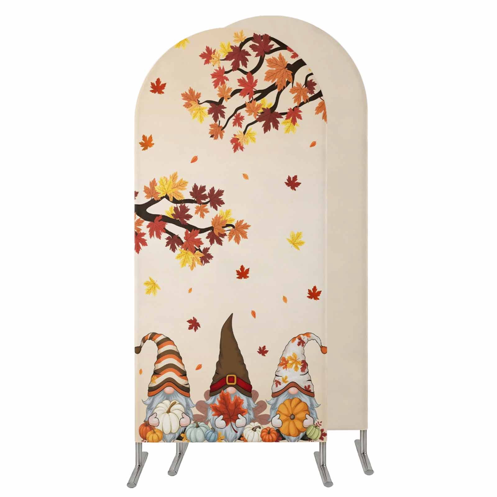 7.2FT Arch Backdrop Covers, Fall Wedding Arch Cover Stretchy, Orange ...