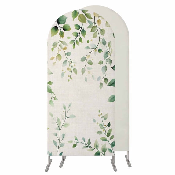 7.2FT Arch Backdrop Covers, Green Eucalyptus Wedding Arch Cover ...