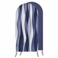 7.2FT Arch Backdrop Covers, Navy Blue Wedding Arch Cover Stretchy ...