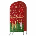 7.2FT Arch Backdrop Covers, Red Christmas Tree Wedding Arch Cover ...