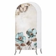 7.2FT Arch Backdrop Covers, Retro Mallow Flowers Wedding Arch Cover ...