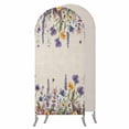 7.2FT Arch Backdrop Covers, Spring Floral Wedding Arch Cover Stretchy ...