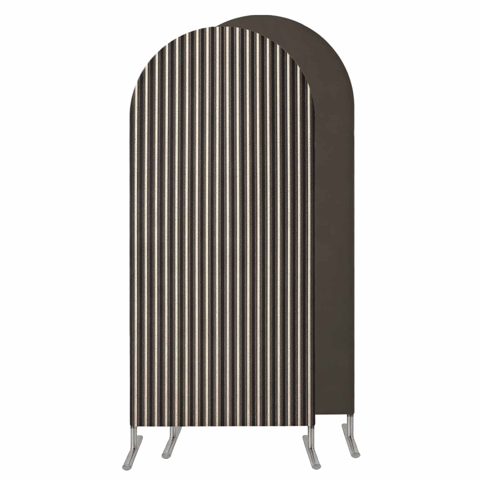 7.2FT Arch Backdrop Covers, Vintage Brown, Wedding Arch Cover Stretchy ...