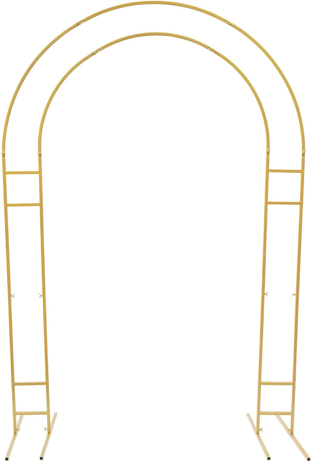 7.2FT Metal Wedding Arch with Base Balloon Arch Backdrop Stand Garden ...