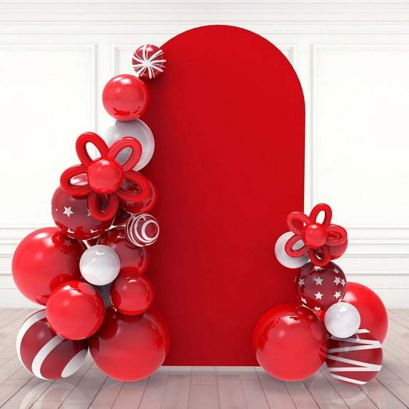 7.2FT Purple Wedding Arch, Spandex Fitted Arch Backdrop for Photography ...