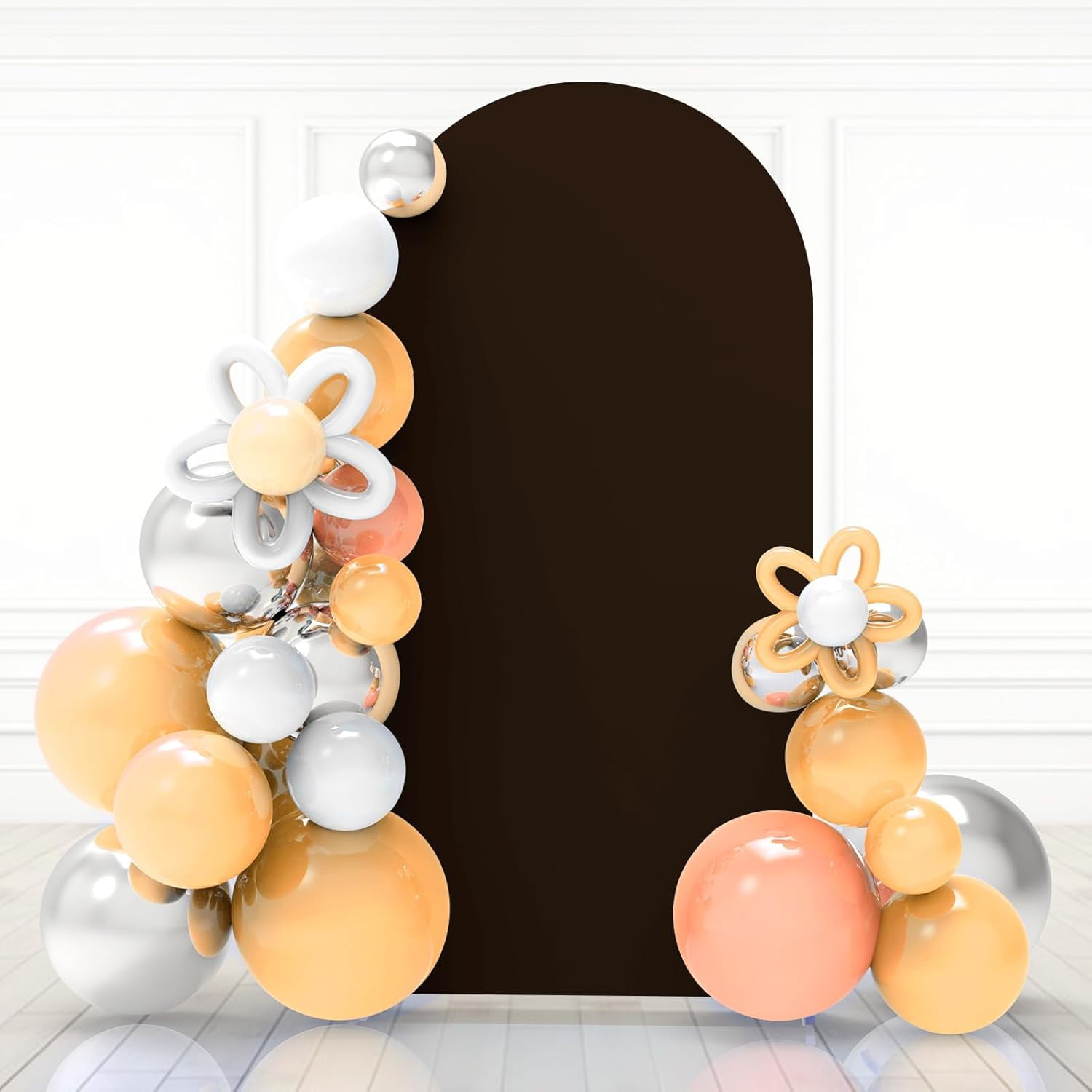 7.2FT Purple Wedding Arch, Spandex Fitted Arch Backdrop for Photography ...